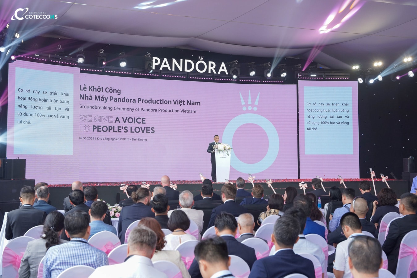 LỄ KHỞI CÔNG NHÀ MÁY PANDORA PRODUCTION VIỆT NAM TẠI BÌNH DƯƠNG DO ...